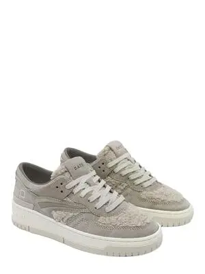 D.a.t.e. Torneo Shearling Panel Sneakers - Grey