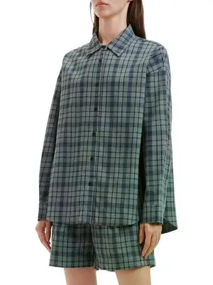 B+AB Plaid Check Shorts Set - Grey