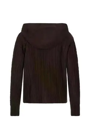 AGNONA Agnona Cable Knit Hoodie