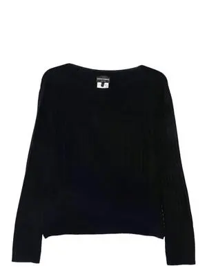 EMPORIO ARMANI Emporio Armani Ribbed Knit Boat-Neck Sweater