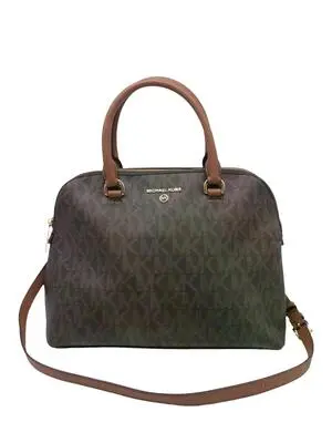 Michael Kors Cindy Dome Satchel Bag - Brown