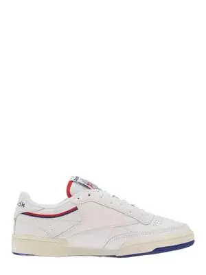REEBOK Reebok Club C 85 Leather Lace-Up Sneakers White