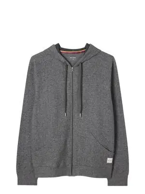 Paul Smith Waffle Lounge Zip Hoodie - Grey