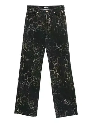 Just Cavalli Animal Print Jeans - Black