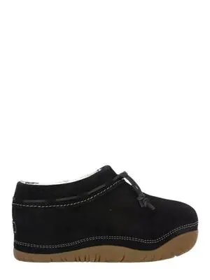 UGG UGG Suede Finish Clogs With Shearling Lining Black