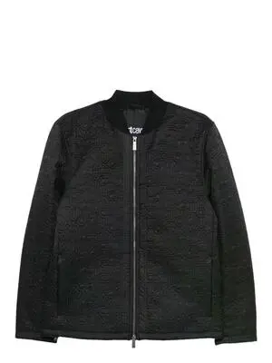 Just Cavalli Quilted Logo-embossed Jacket - Black