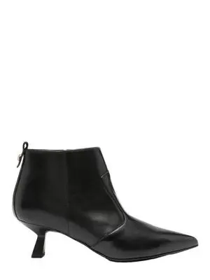 NEROGIARDINI Pointed-toe Leather Ankle Boots - Black