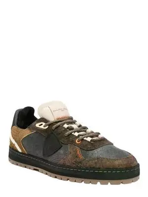 Philippe Model Panelled Leather Sneakers - Brown