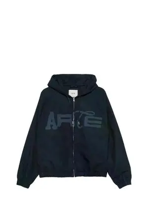 ARTE ANTWERP Logo Print Hooded Jacket - Blue