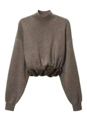 Alexander Wang Cropped Turtleneck - Brown