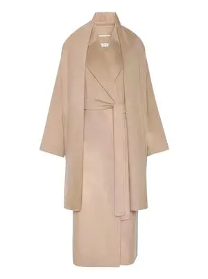 Max Mara S Max Mara Belted Single-Breasted Coat Neutrals