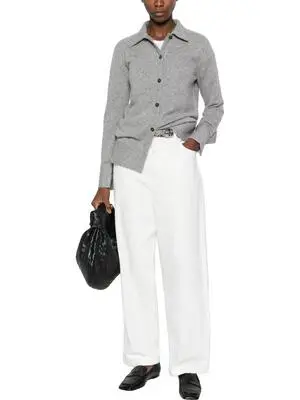 TOTEME TOTÊME Patch-Pocket Knitted Shirt Grey