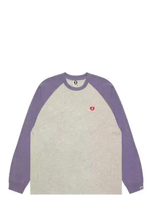 AAPE BY *A BATHING APE Heart Raglan-sleeve T-shirt - Grey