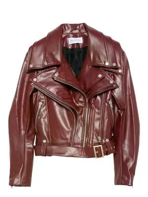 Viktor & Rolf Multi-layer Biker Jacket - Red