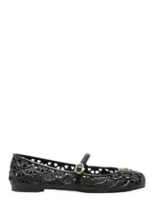 Valentino Garavani VALENTINO Rubber Ballerina Flats Black