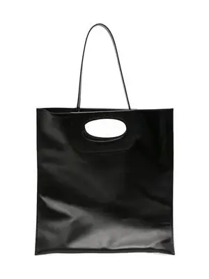 GHERARDINI Leather Tote Bag - Black