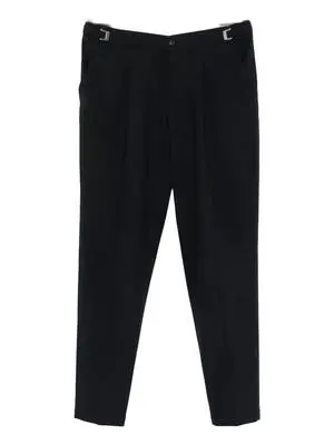 CELLAR DOOR Leo T Pleated Straight-leg Trousers - Blue