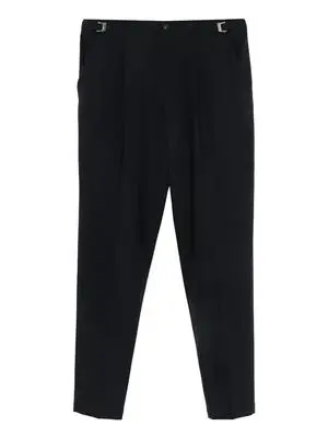 CELLAR DOOR Leo T Pleated Straight-leg Trousers - Blue
