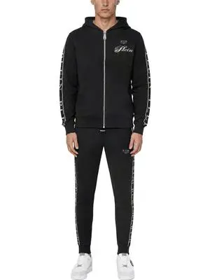 Philipp Plein Jogging Trousers Plein Tape - Black