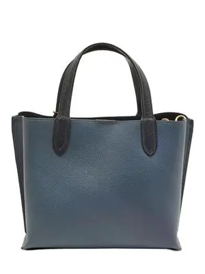 COACH VINTAGE 24 Willow Leather Tote Bag - Blue