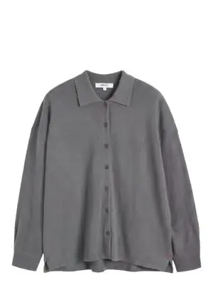 Chinti & Parker Button-up Collared Cardigan - Grey