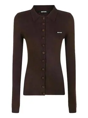 ROTATE BY BIRGER CHRISTENSEN ROTATE BIRGER CHRISTENSEN Knitted Polo Top
