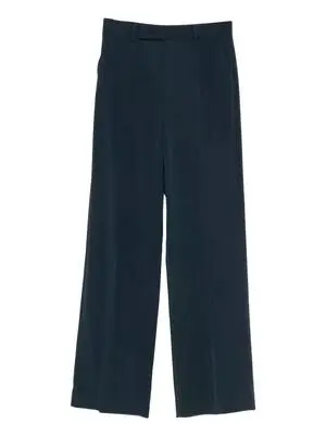 Patrizia Pepe Logo Plaque Trousers - Blue