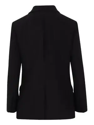 Vivetta Double-breasted Peak-lapel Blazer - Black