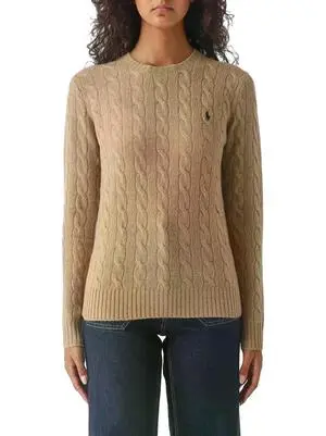 Polo Ralph Lauren Polo Ralph Lauren Cable-Knit Wool-Cashmere Sweater Neutrals
