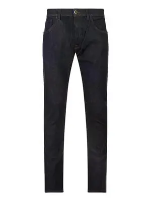 PT TORINO Logo Patch Straight Leg Jeans - Blue