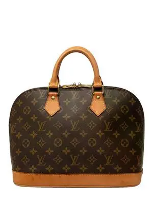 LOUIS VUITTON Monogram Alma Pm Handbag - Brown