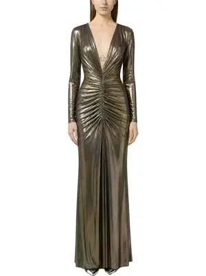 PHILIPP PLEIN Philipp Plein Long Metallic Dress
