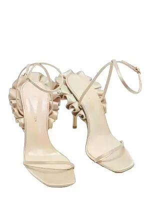 ANDREA WAZEN Andrea Wazen Ruched Ankle-Strap Sandals