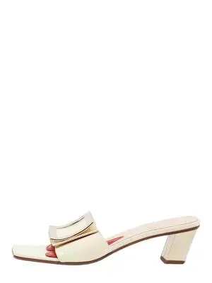 ROGER VIVIER Roger Vivier Vintage Patent Leather Sandals With Buckle Detail