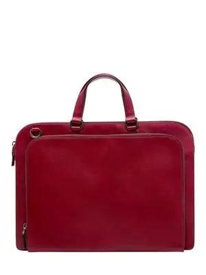 Prada Saffiano Leather Business Bag - Red