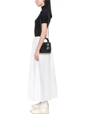 Dior Mini Calfskin Lady Satchel - Black