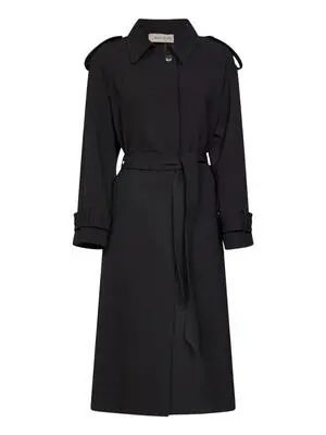 BLANCA VITA BLANCA VITA Belted Raglan-Sleeve Coat