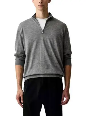 Paul & Shark Paul & Shark Quarter-Zip Sweater Grey