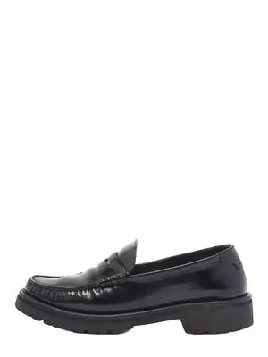 Saint Laurent Le Penny Leather Loafers - Black