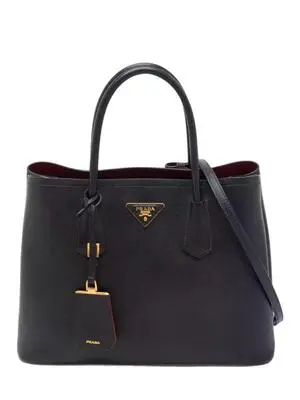 Prada Prada Saffiano Cuir Leather Tote Bag Black