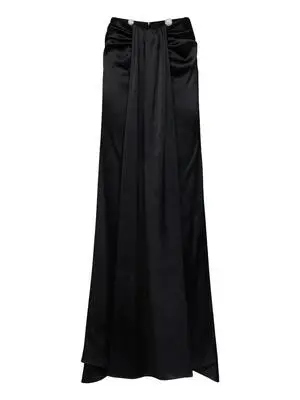 Giuseppe Di Morabito GIUSEPPE DI MORABITO Crystal-Embellished Draped Maxi Skirt Black