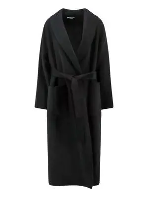 HEVO Alliste Belted Coat - Black