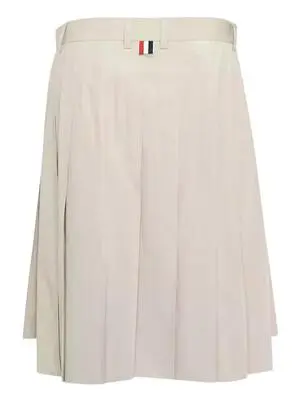 THOM BROWNE THOM BROWNE Cotton Suiting Pleated Skirt