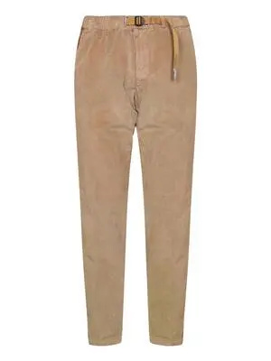 WHITE SAND Belted Corduroy Trousers - Neutrals