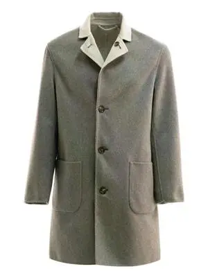 KIRED Single-breasted Reversible Coat - Grey
