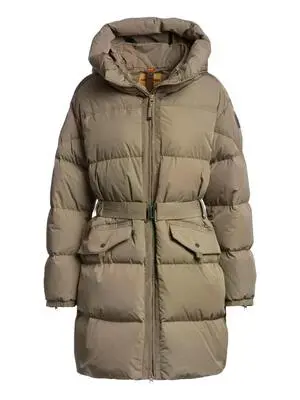 PARAJUMPERS Rosehall Belted Puffer Coat - Brown