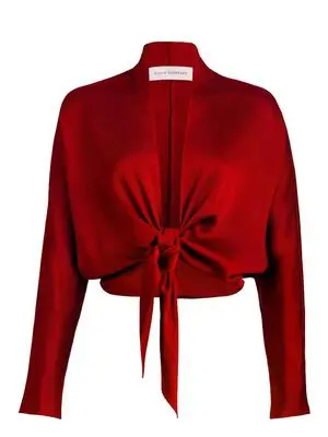 SILVIA TCHERASSI Silvia Tcherassi Reiko Front-Tie Blouse