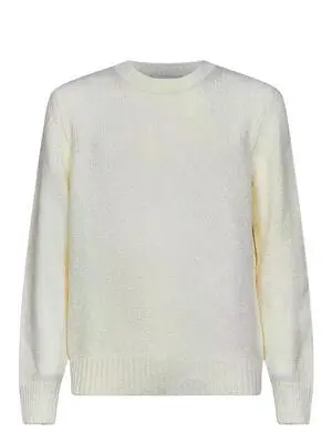 D4.0 Ribbed-knit Wool Sweater - White