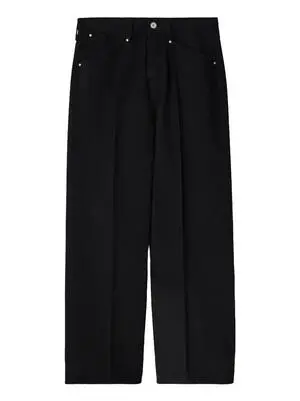 LEMAIRE Straight Five-pocket Selvedge Denim Pants - Black