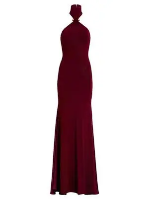 SILVIA TCHERASSI Silvia Tcherassi Halterneck Maxi Dress